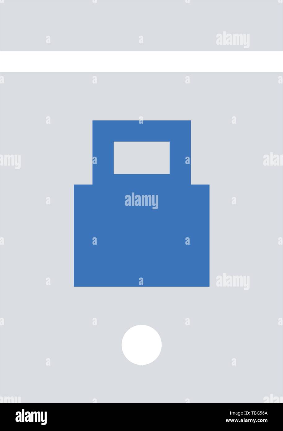 Mobile security icon - Smartphone protection sign Stock Vector Image ...