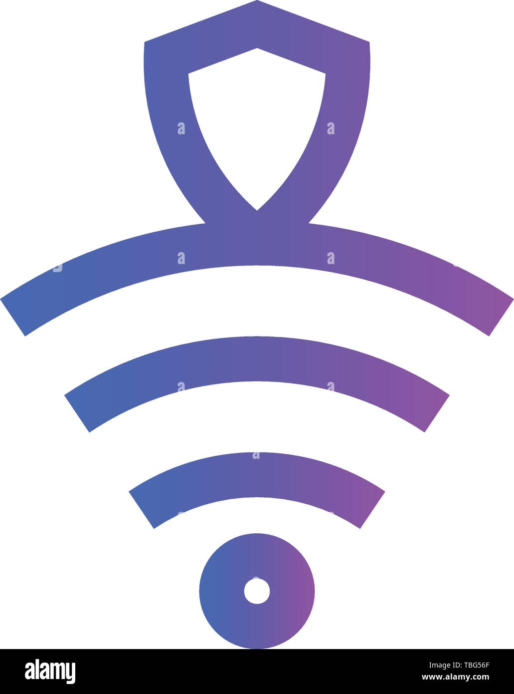 Locked wifi zone icon hi-res stock photography and images - Alamy