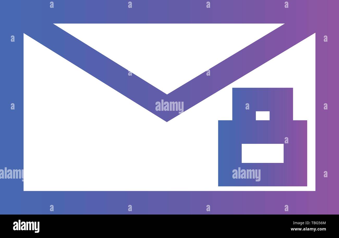 Secure Mail icon - Email security sign Stock Vector Image & Art - Alamy