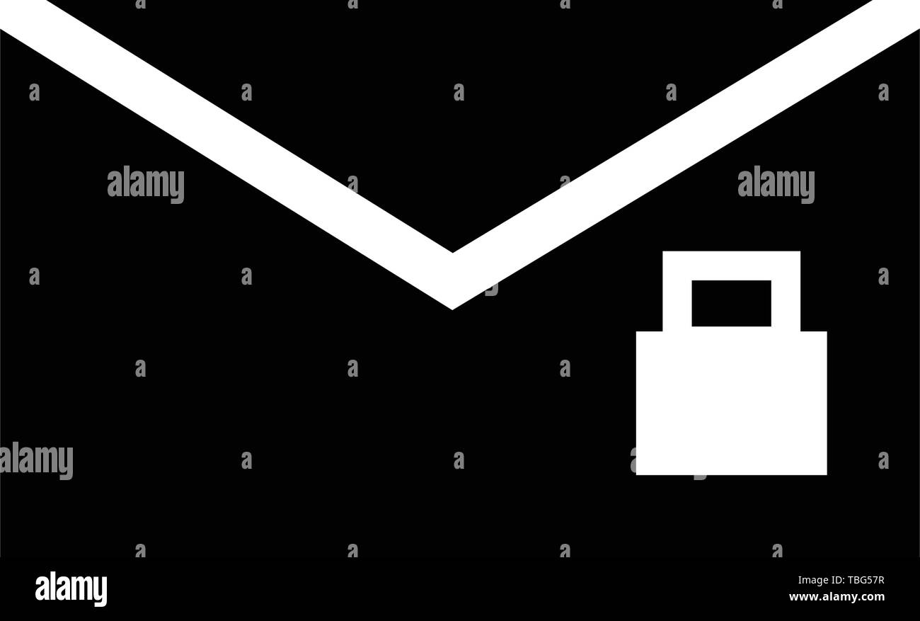 Secure Mail icon - Email security sign Stock Vector Image & Art - Alamy