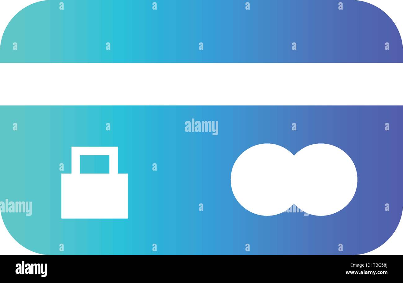 Credit card security icon - Debit card secure sign Stock Vector Image ...