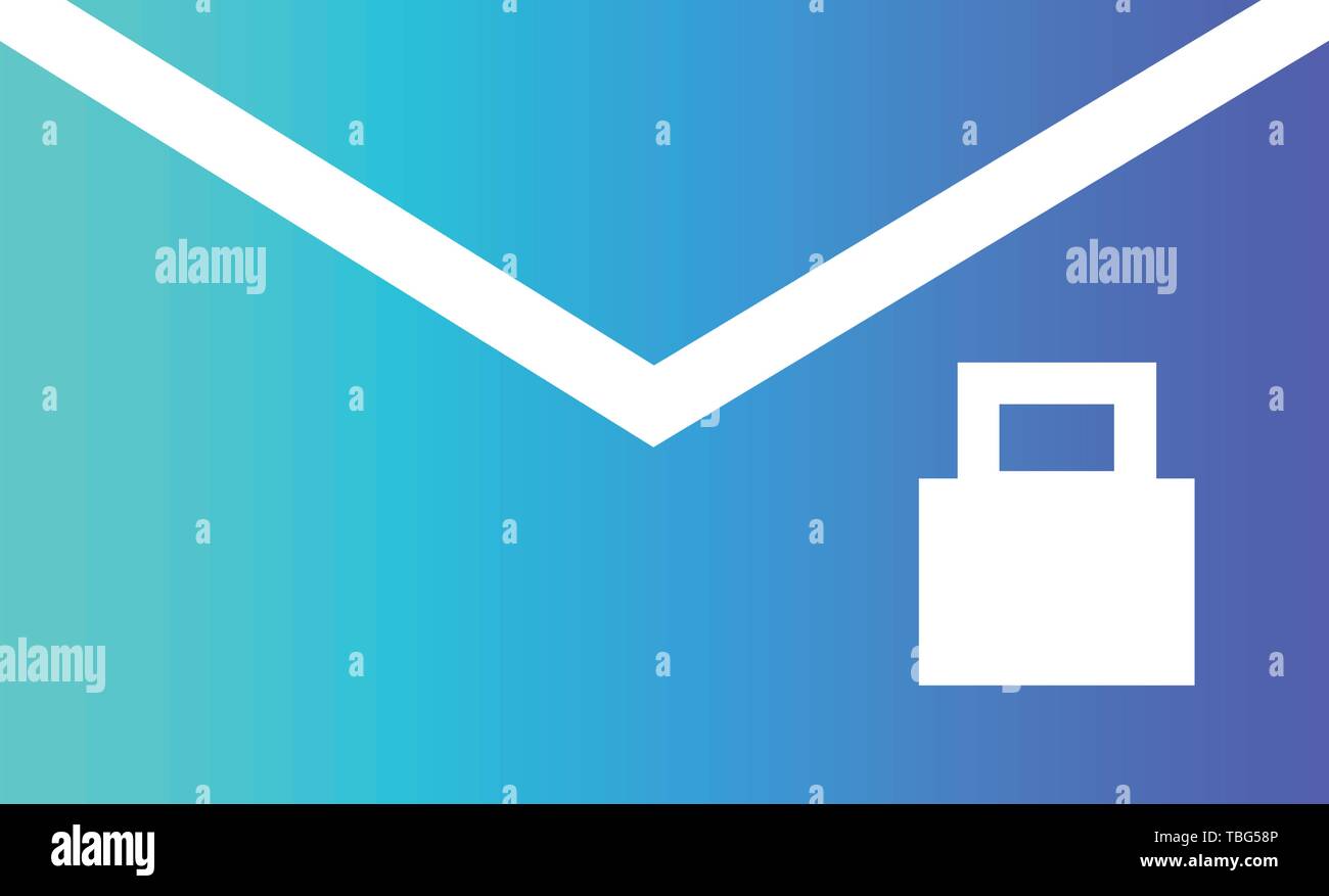 Secure Mail icon - Email security sign Stock Vector Image & Art - Alamy