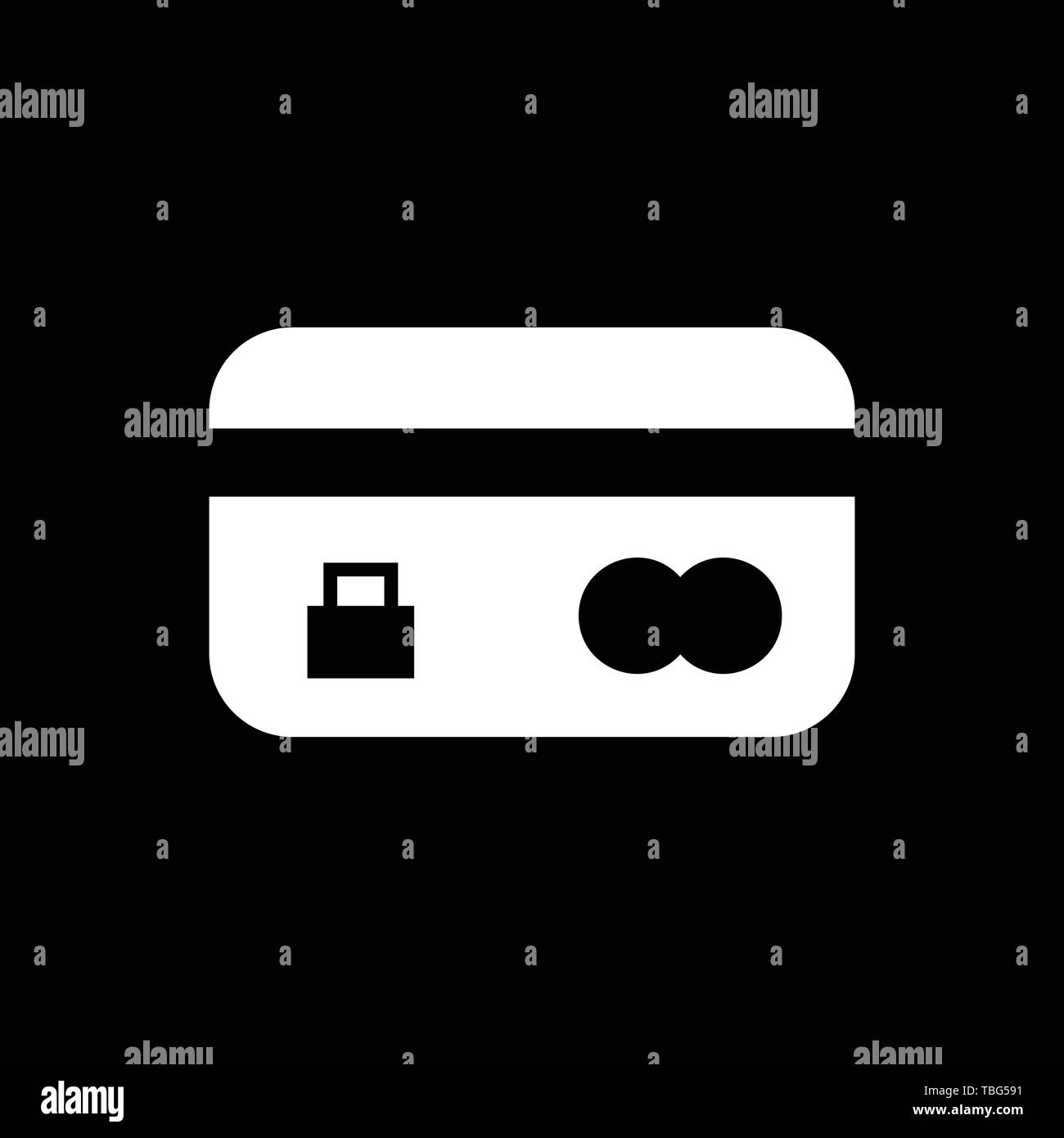 Credit card security icon - Debit card secure sign Stock Vector Image ...