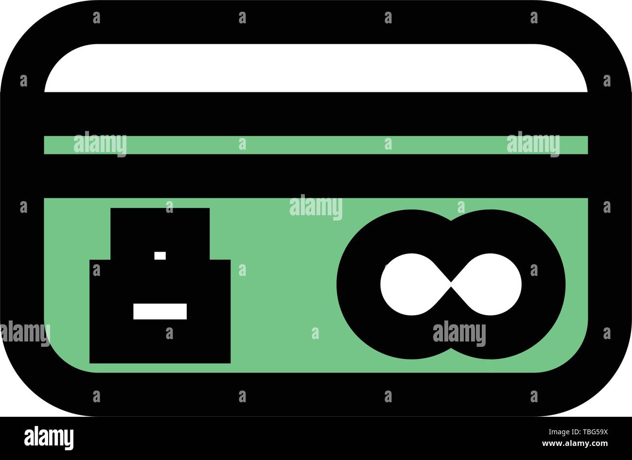 Credit card security icon - Debit card secure sign Stock Vector Image ...