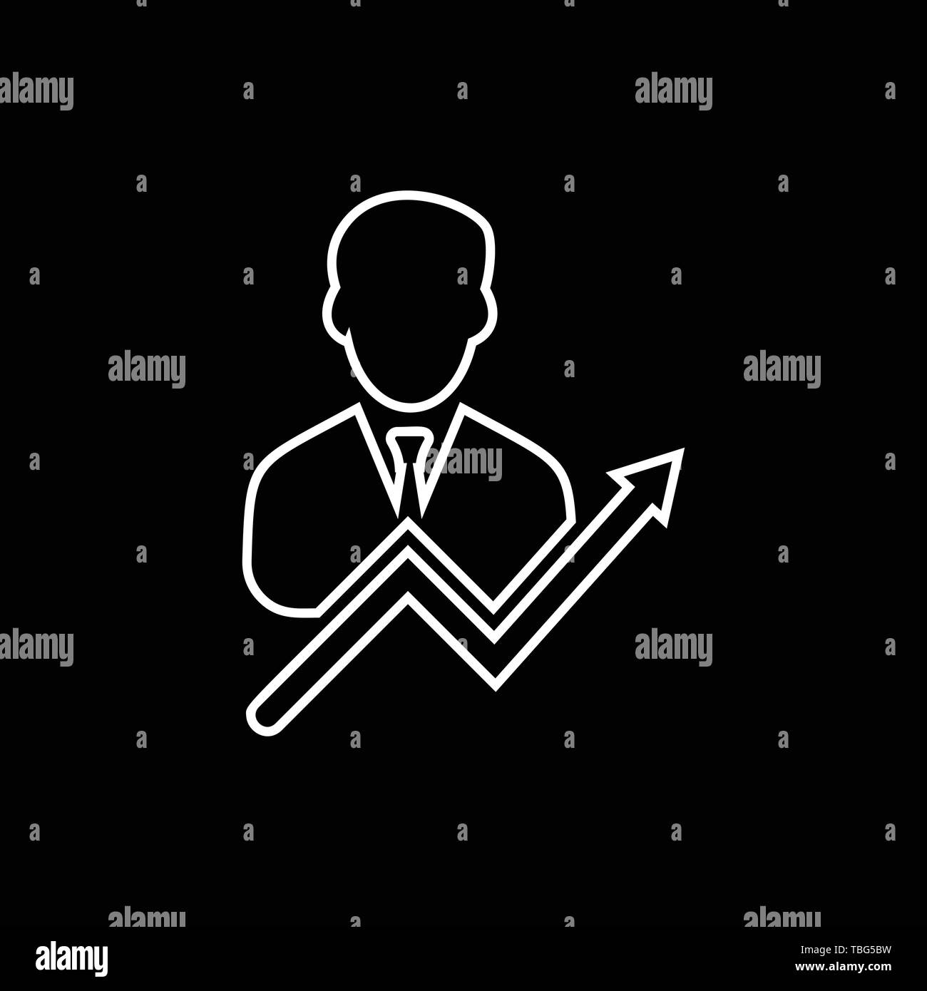 Going up arrow Stock Vector Images - Alamy