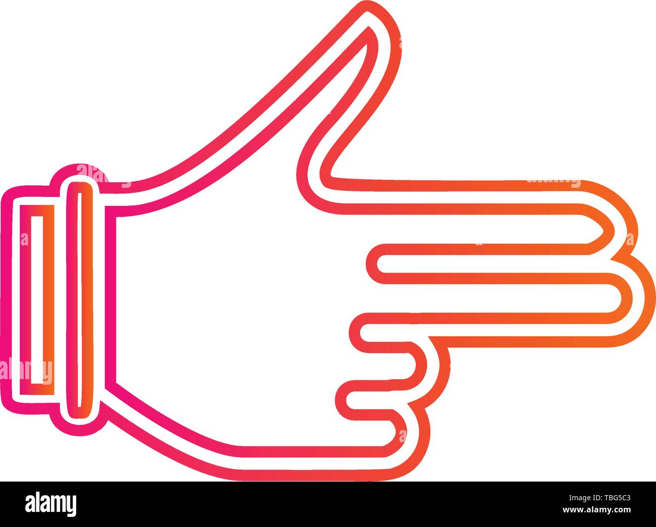 Hand vector icon - vector Stock Vector Image & Art - Alamy