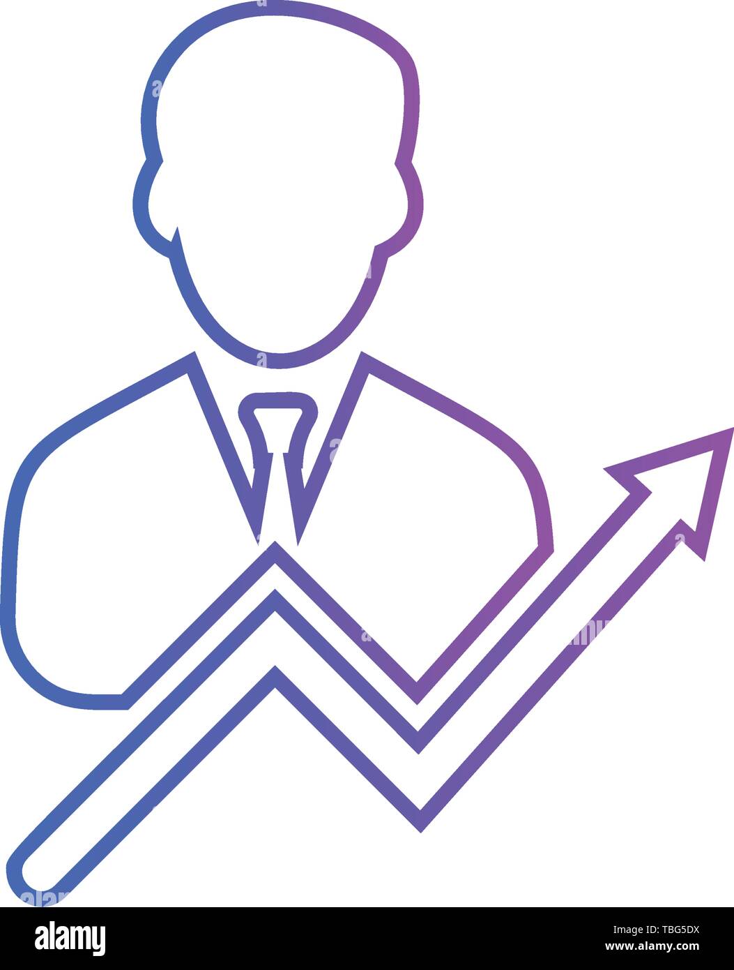 Going up arrow Stock Vector Images - Alamy