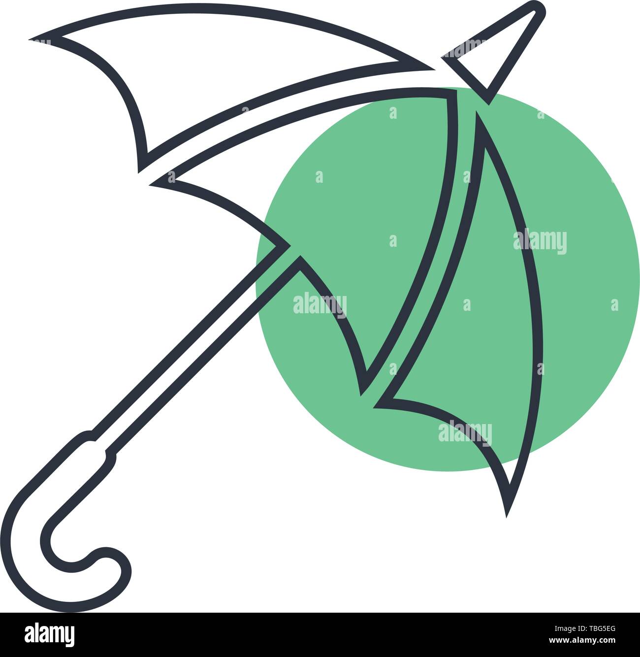 Umbrella icon vector hi-res stock photography and images - Alamy