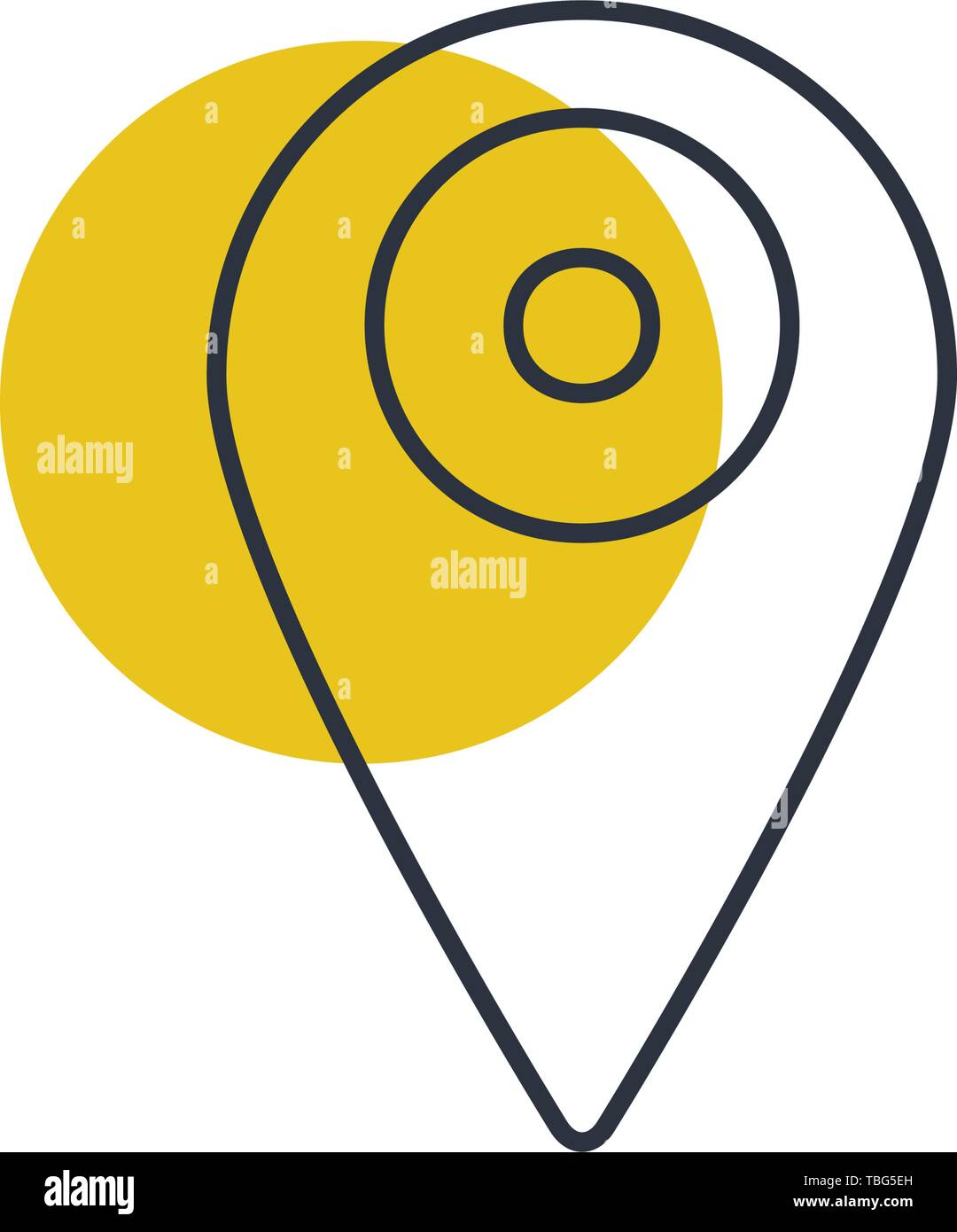 Location vector icon - Place symbol - GPS pictogram Stock Vector Image ...