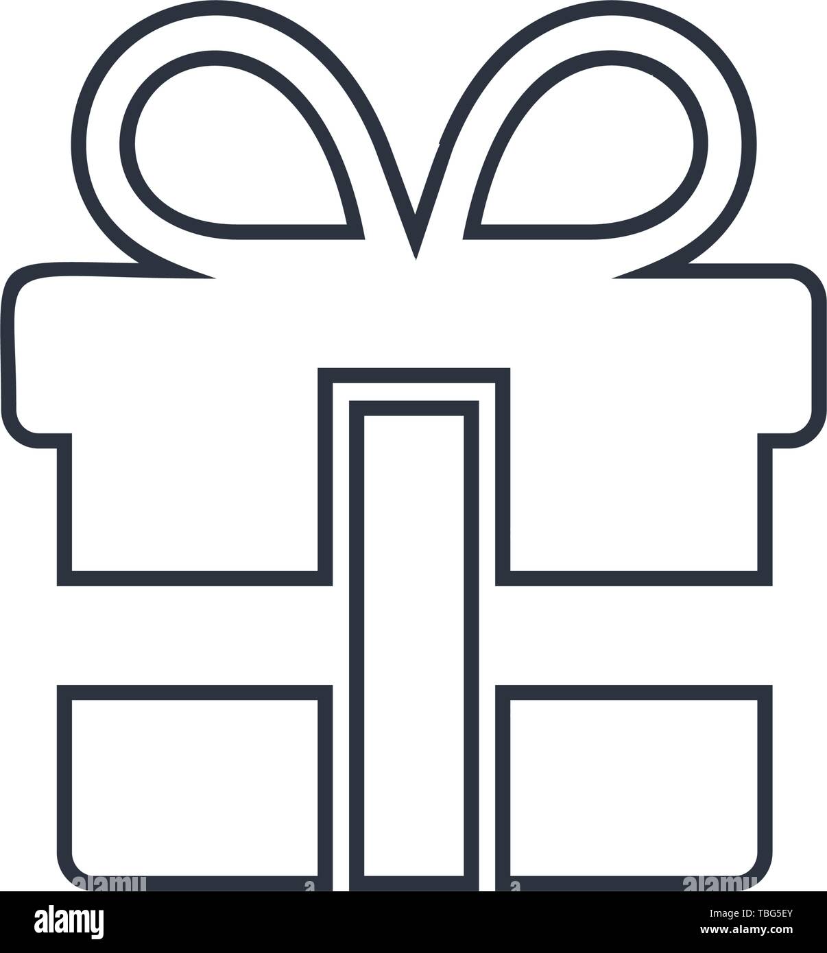 Gift box icon vector - gift box sign Stock Vector Image & Art - Alamy