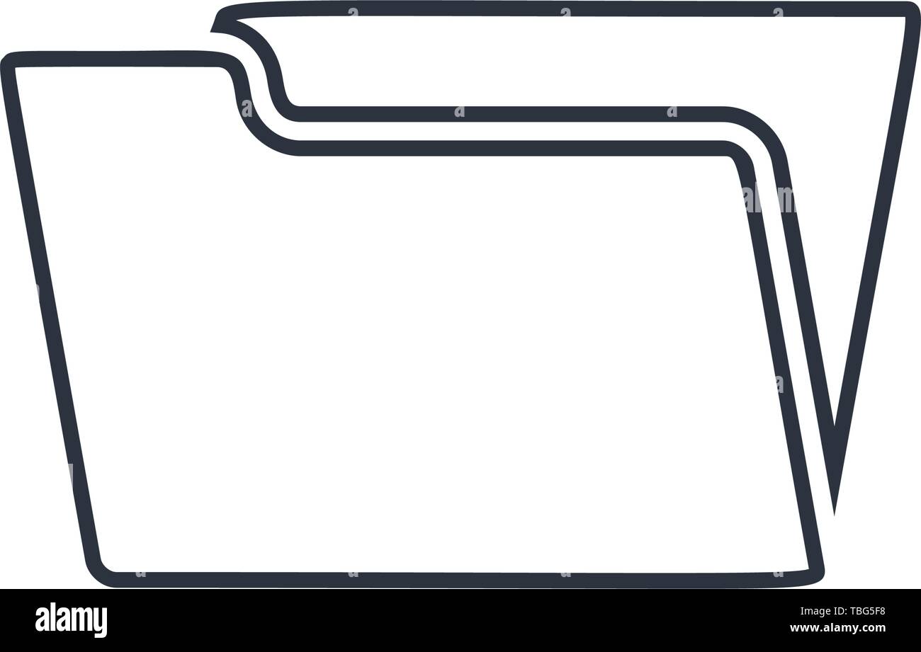 Folder icon vector - Store sign Stock Vector Image & Art - Alamy