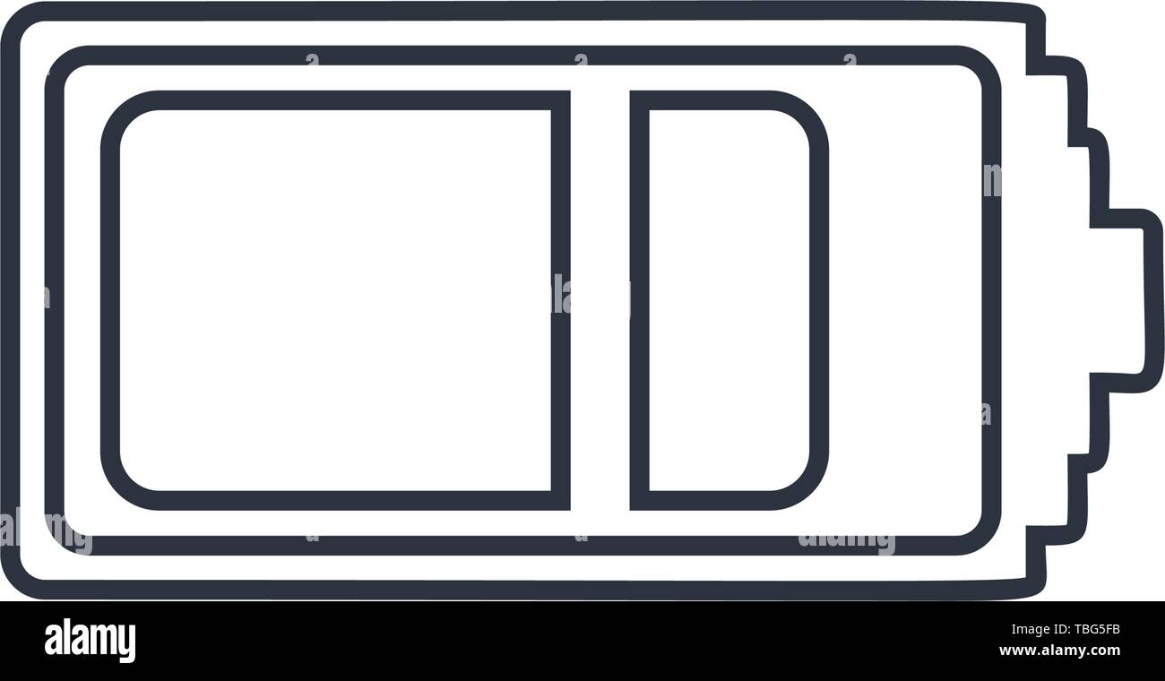 Battery icon vector - sign Stock Vector Image & Art - Alamy