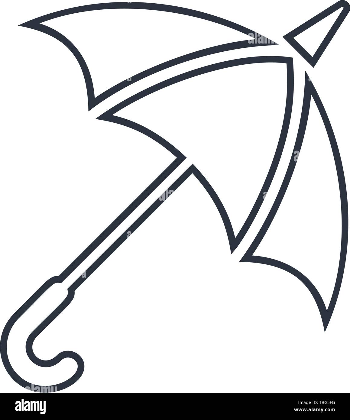 Umbrella Icon Vector - sign Stock Vector Image & Art - Alamy