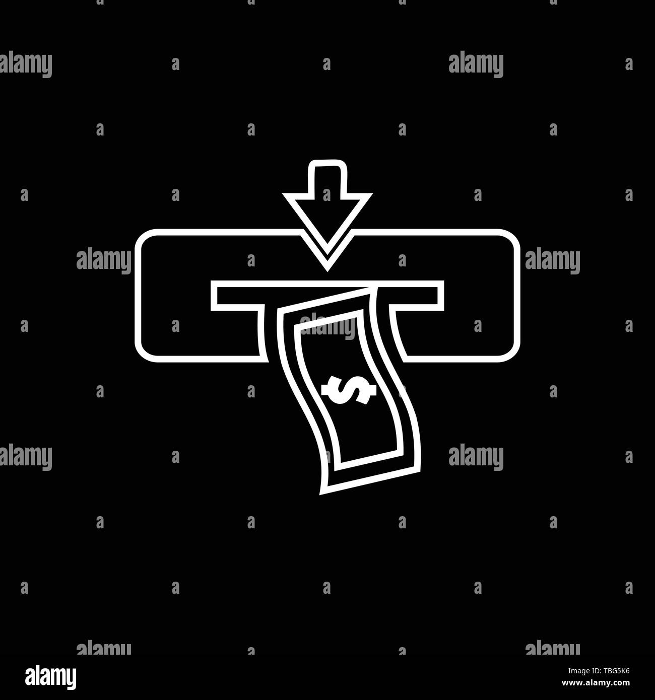 Payment Terminal icon vector - ATM booth Stock Vector Image & Art - Alamy