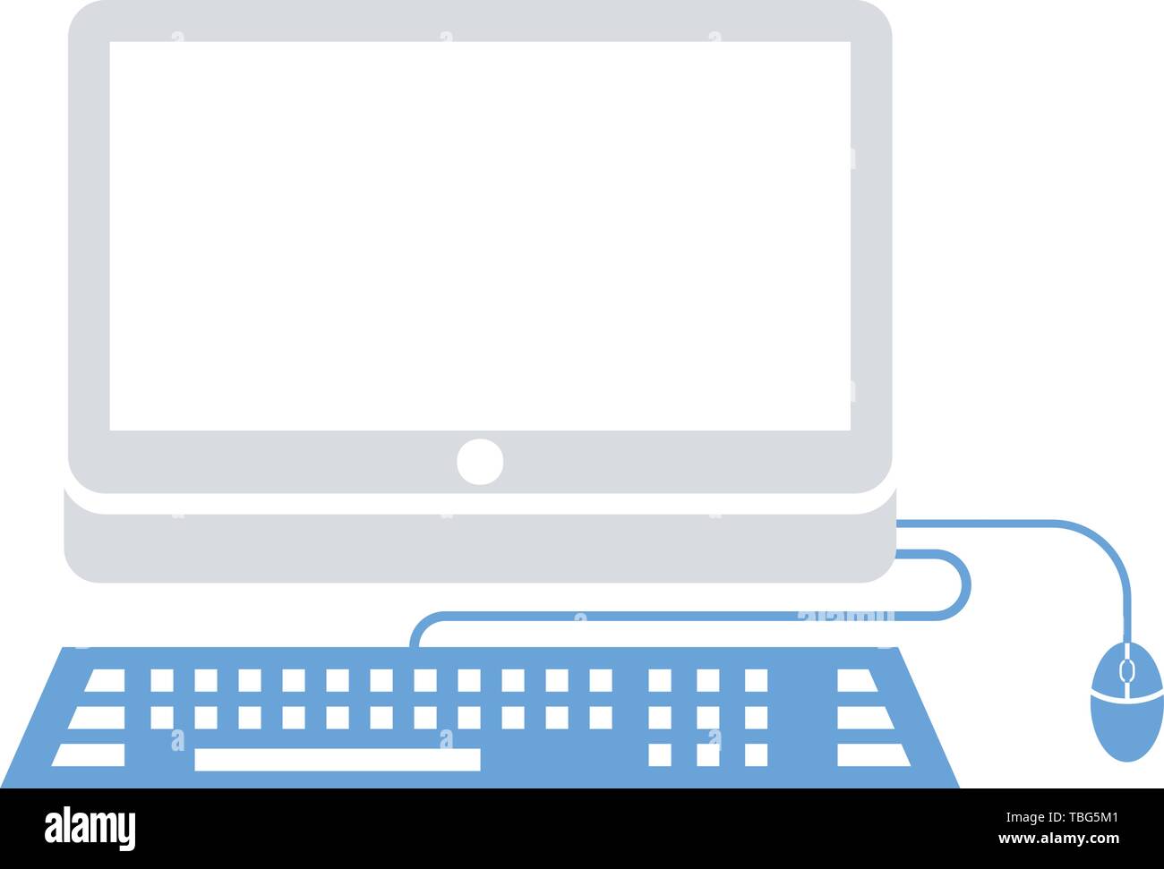 Office computer icon - computer sign vector Stock Vector Image & Art ...