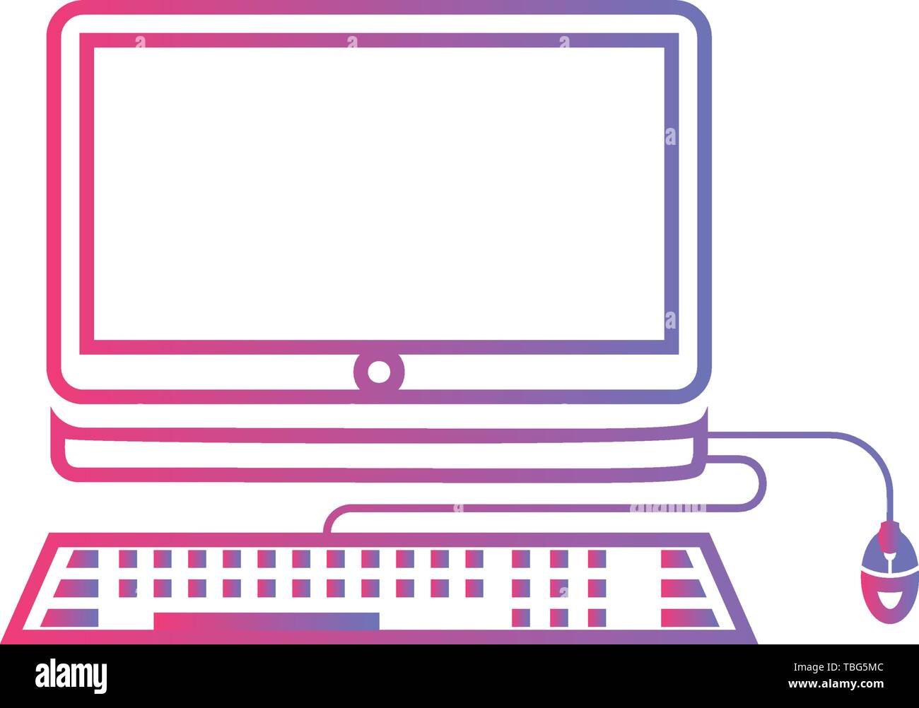 Office computer icon - computer sign vector Stock Vector Image & Art ...