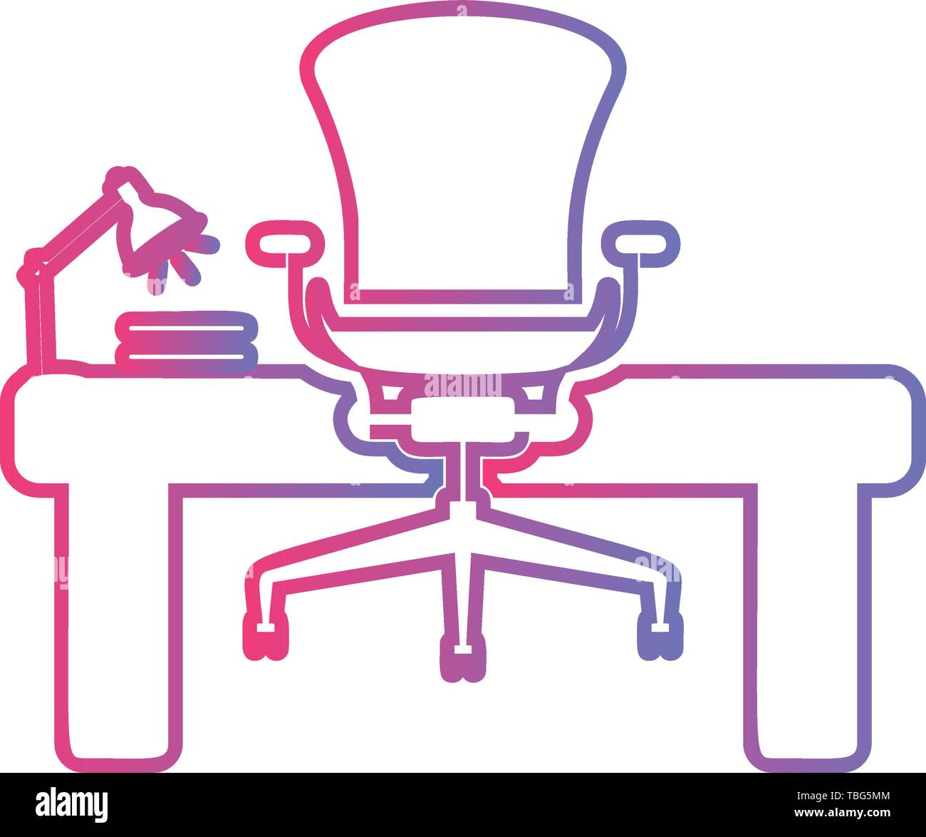 Office workplace icon vector - Workplace sign Stock Vector Image & Art ...