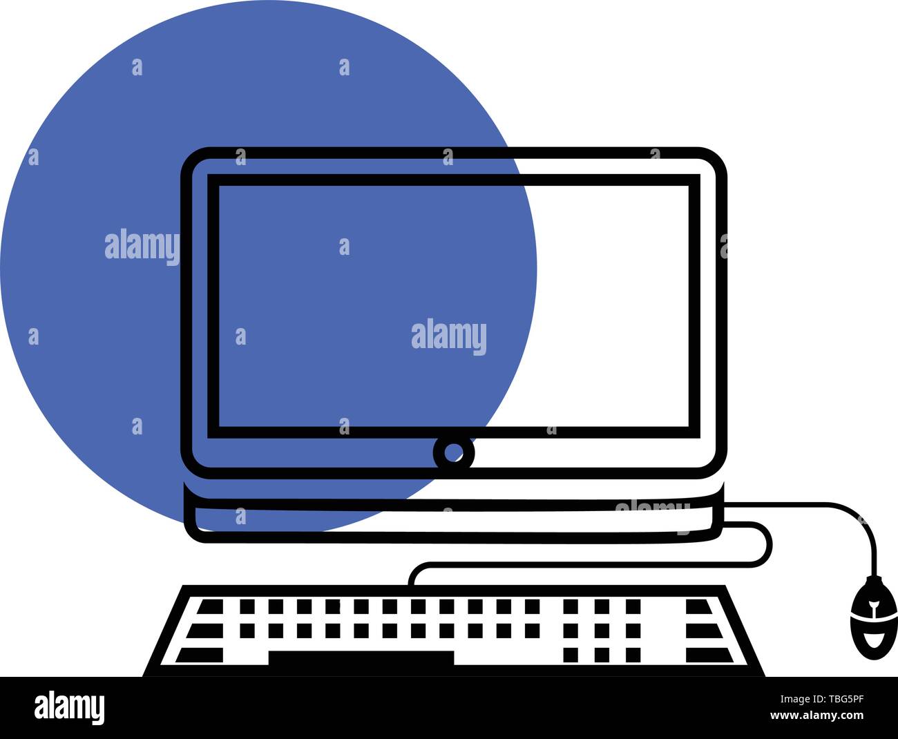 Office computer icon - computer sign vector Stock Vector Image & Art ...