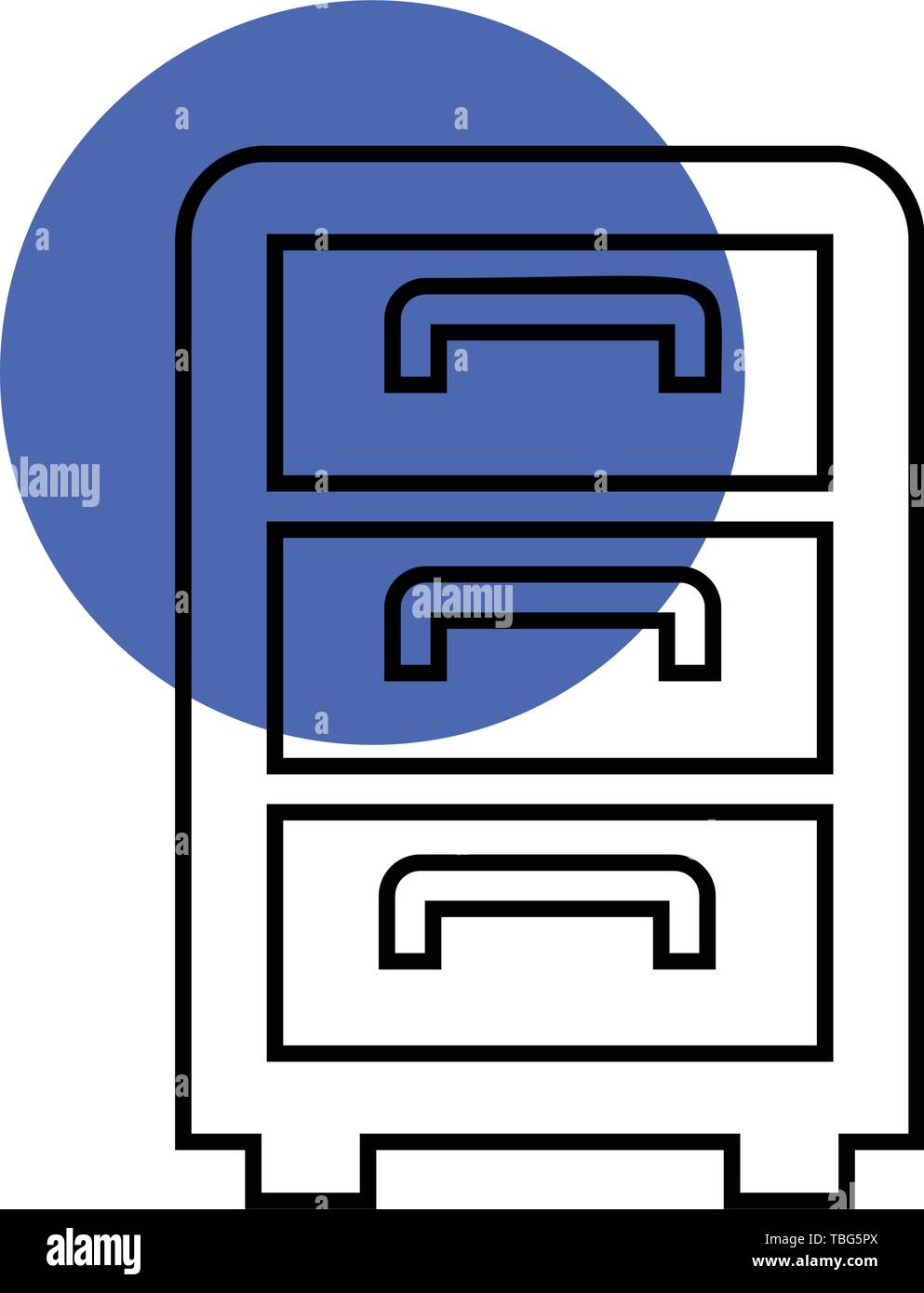 Office cabinet drawer furniture - vector Stock Vector Image & Art - Alamy