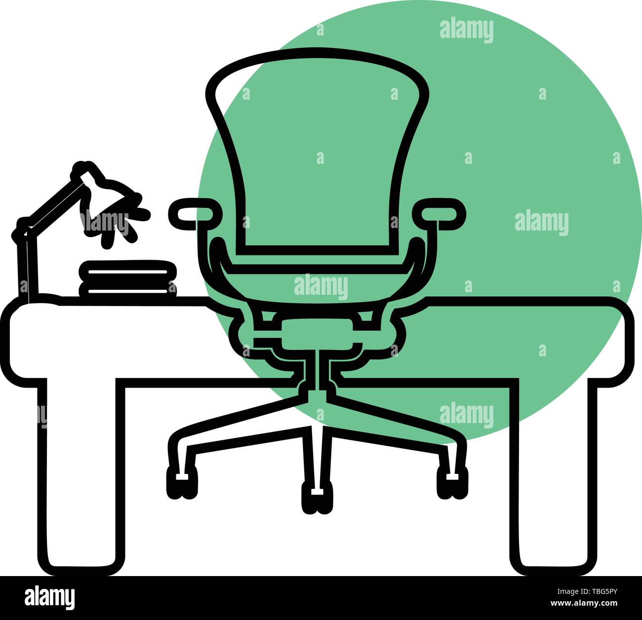 Office workplace icon vector - Workplace sign Stock Vector Image & Art ...