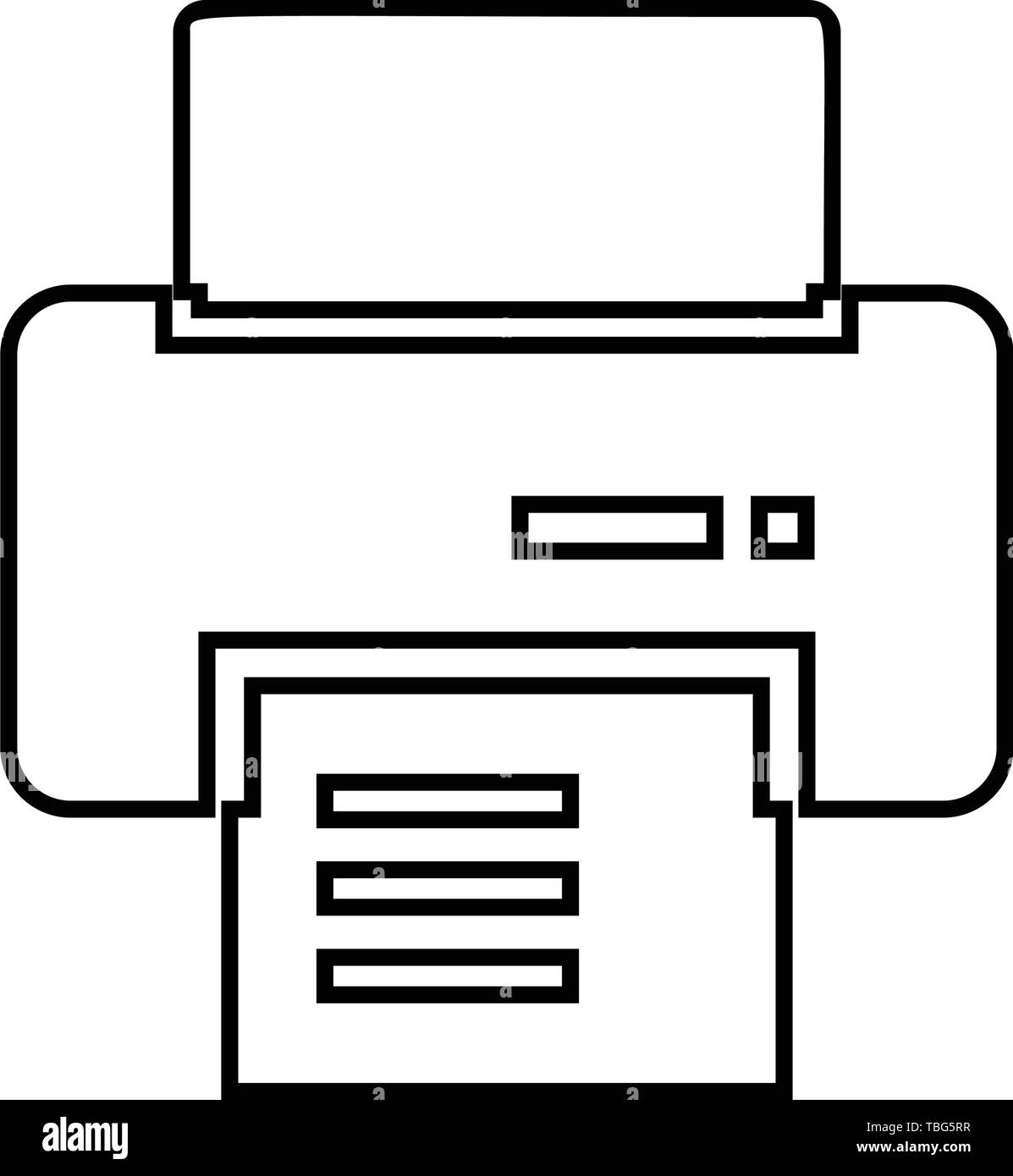 Office Printer icon vector - Printer sign Stock Vector Image & Art - Alamy