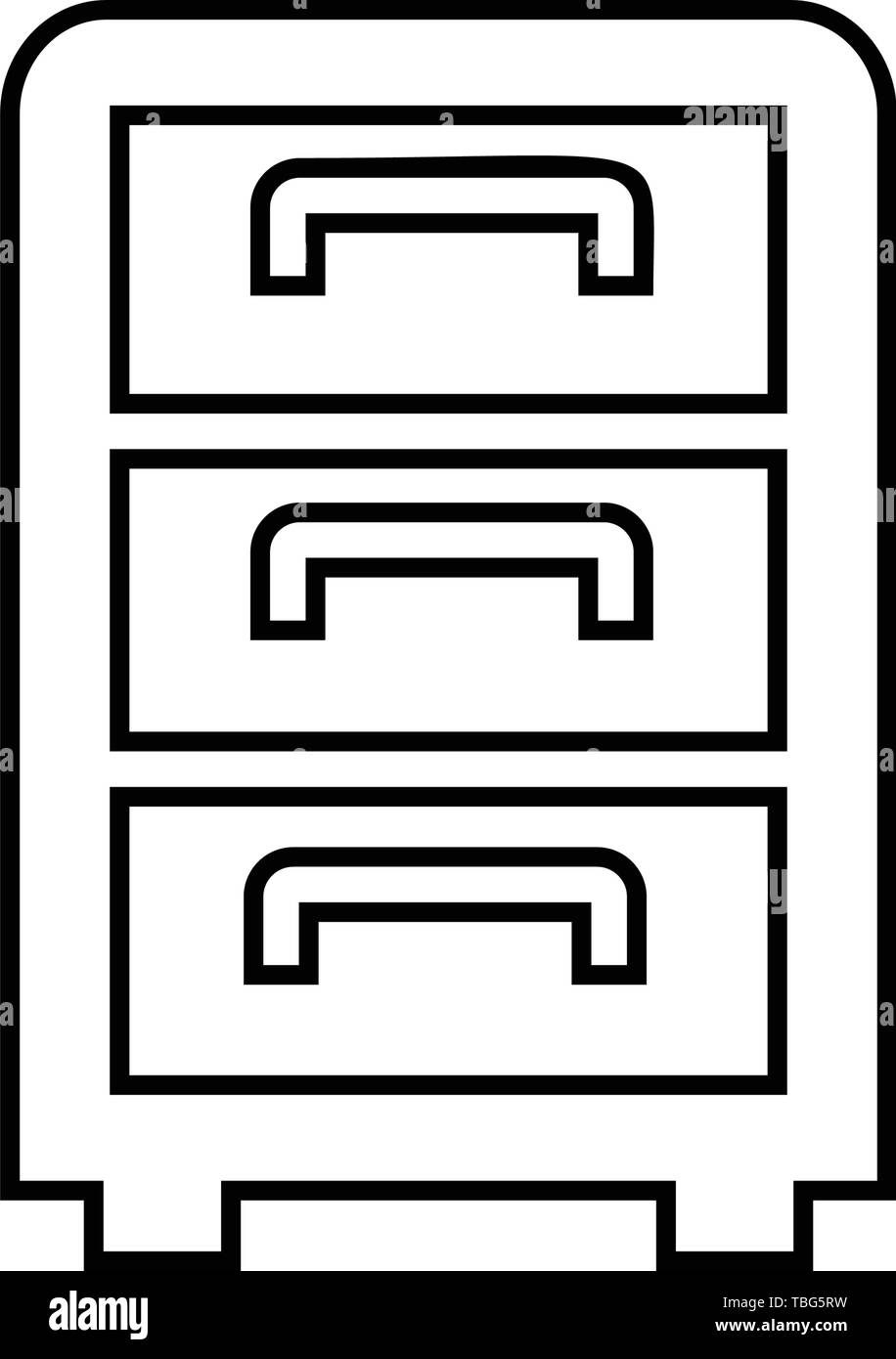 Office cabinet drawer furniture - vector Stock Vector Image & Art - Alamy