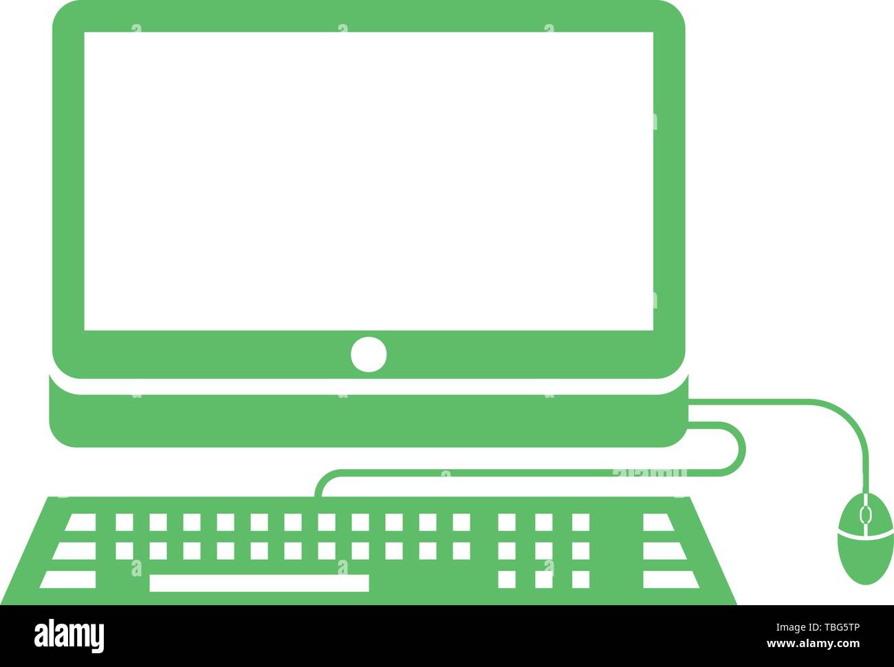 Office computer icon - computer sign vector Stock Vector Image & Art ...