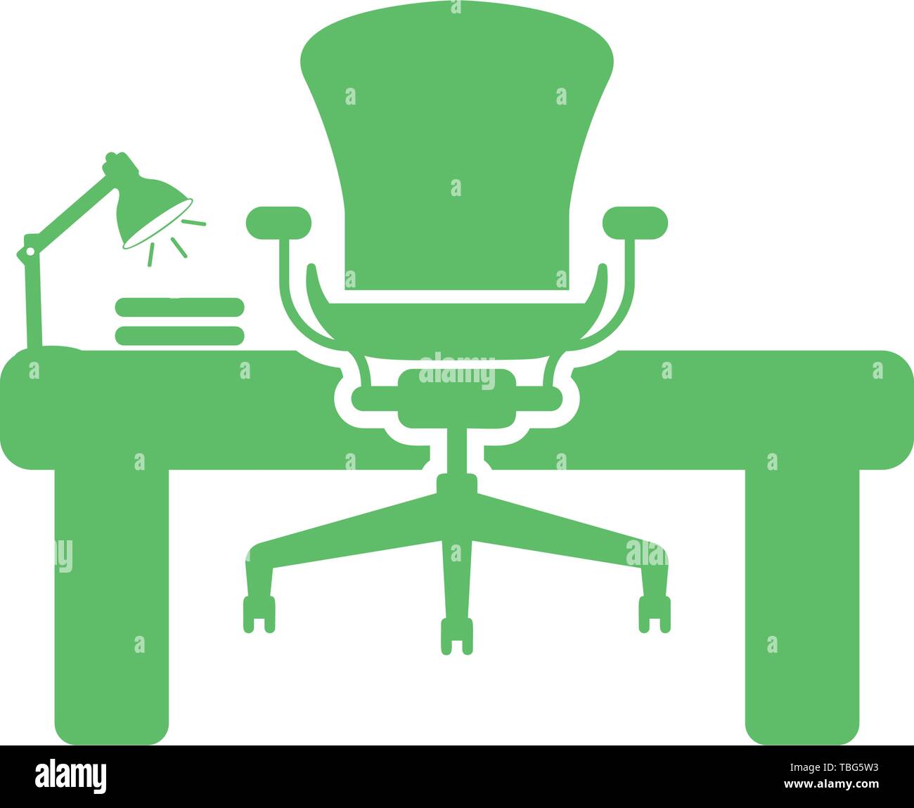 Office workplace icon vector - Workplace sign Stock Vector Image & Art ...