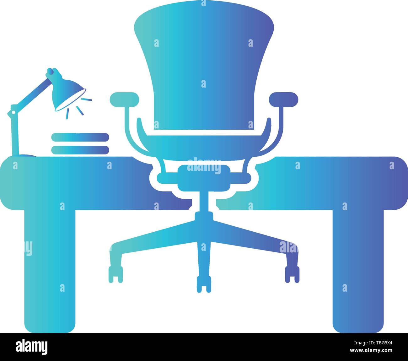 Office workplace icon vector - Workplace sign Stock Vector Image & Art ...