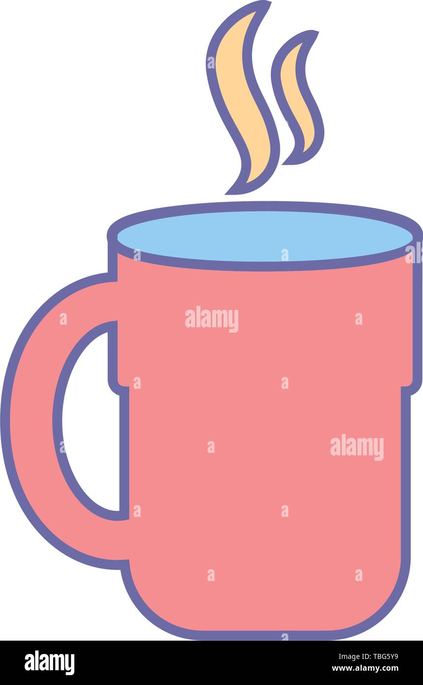 Office mug with coffee and steam - vector Stock Vector Image & Art - Alamy