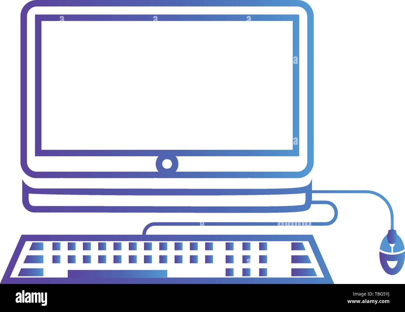 Office computer icon - computer sign vector Stock Vector Image & Art ...