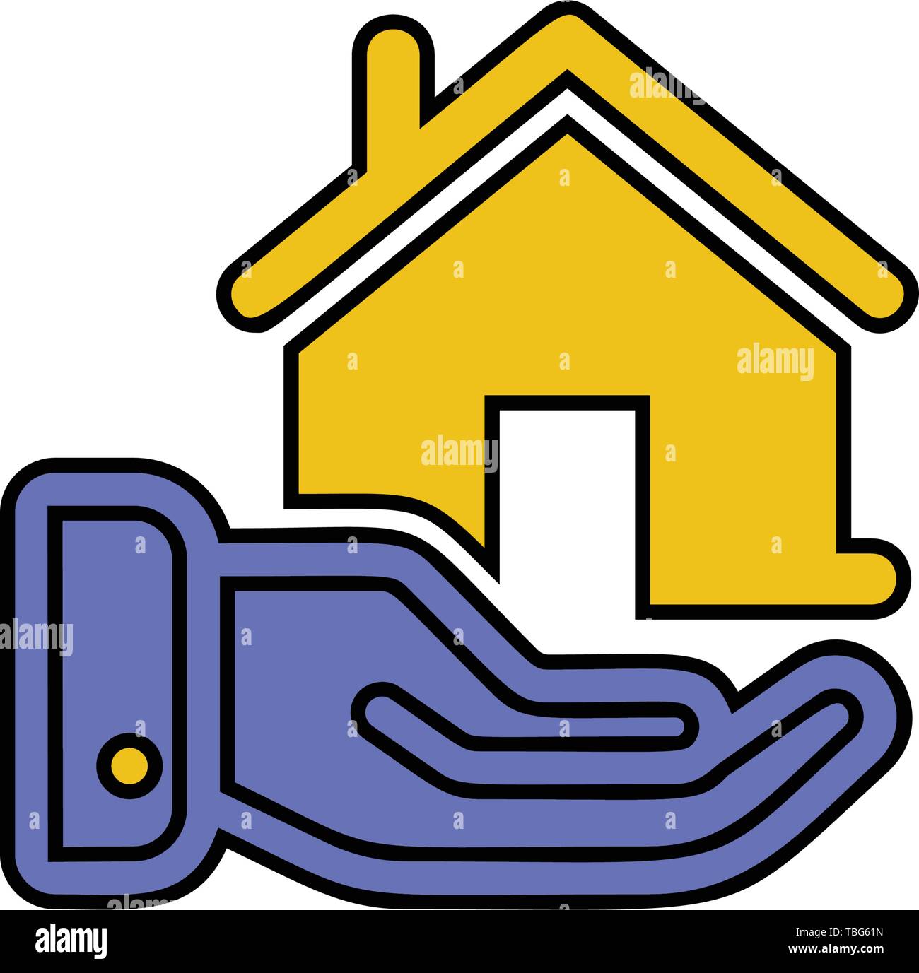 House protection icon - Home safety sign Stock Vector Image & Art - Alamy