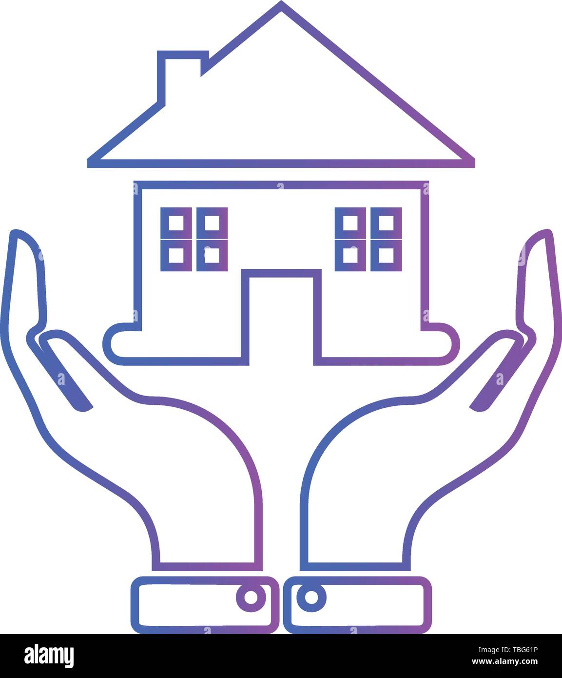 House protection icon - Home safety sign Stock Vector Image & Art - Alamy