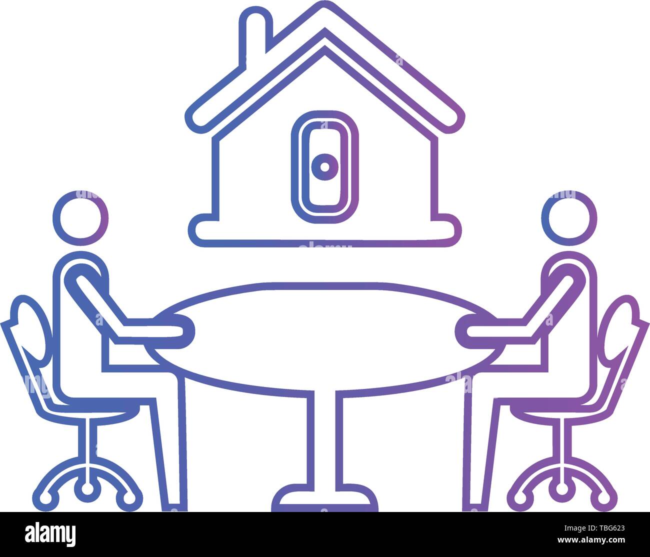 Real estate - house deal sign Stock Vector Image & Art - Alamy