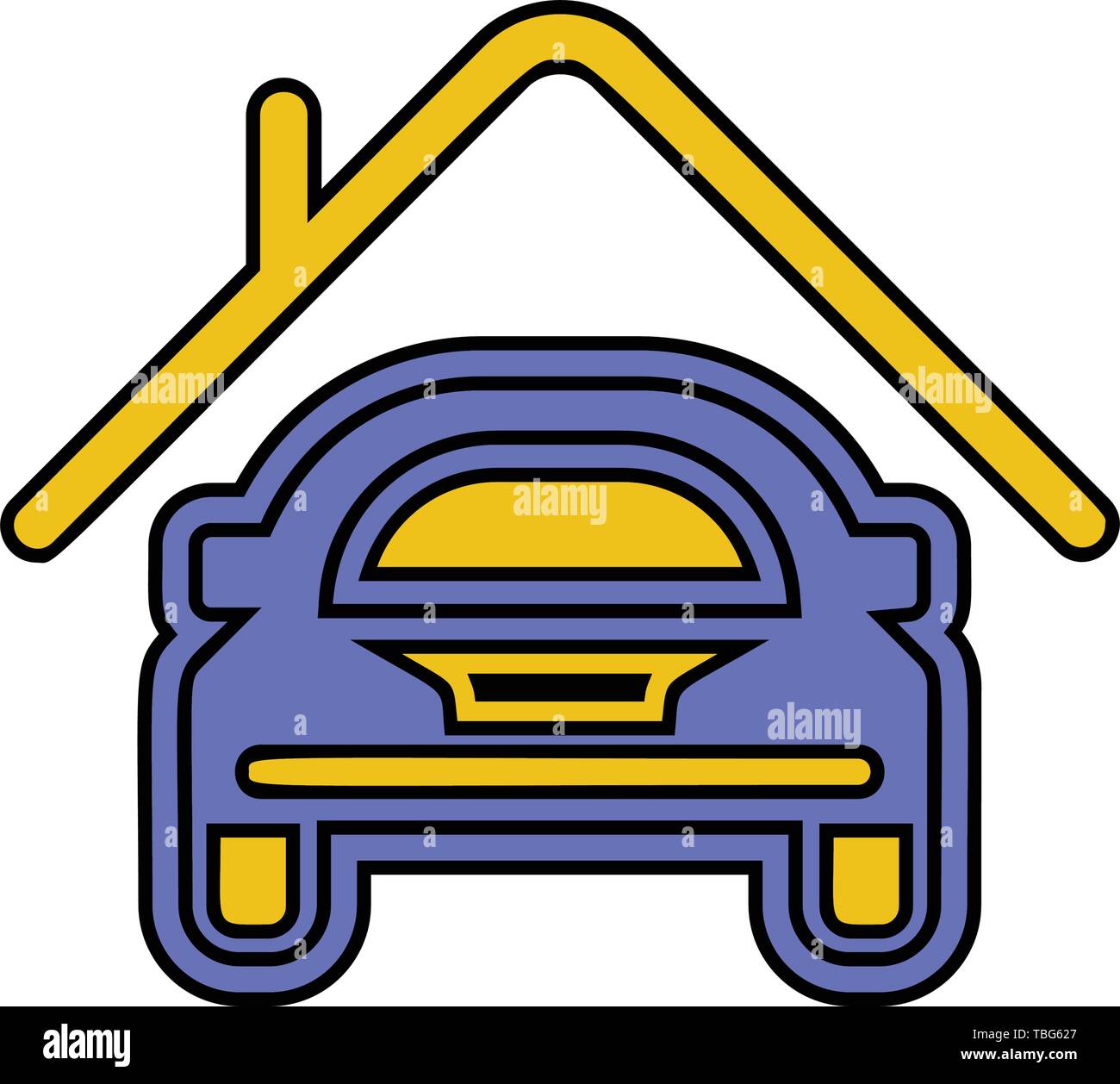 Car garage icon - vector Stock Vector Image & Art - Alamy