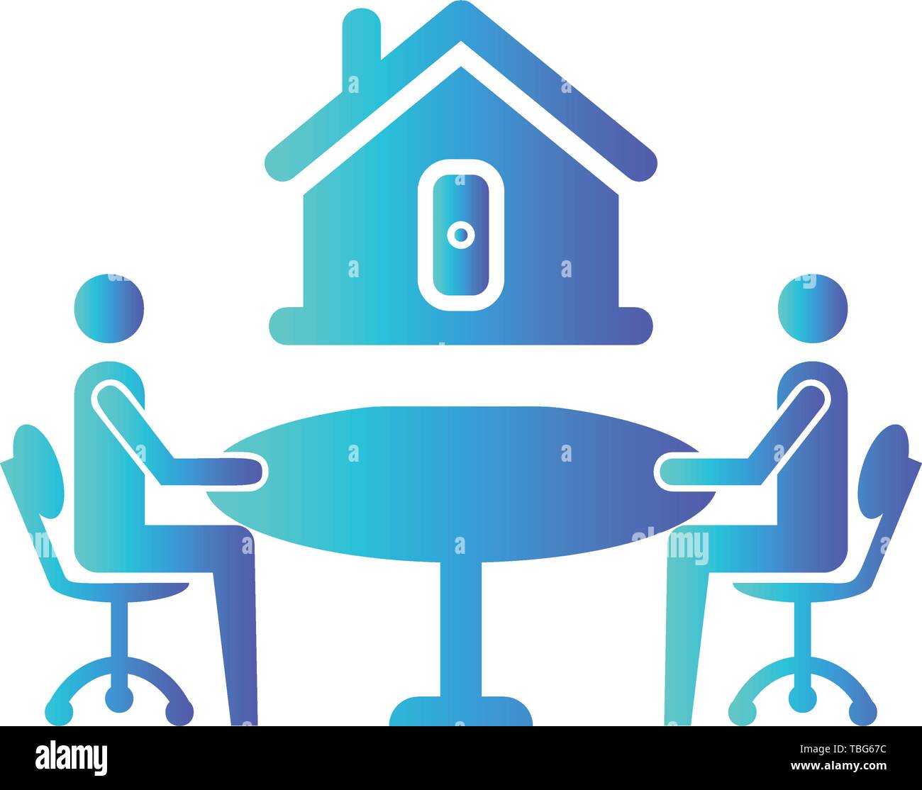 Real estate - house deal sign Stock Vector Image & Art - Alamy