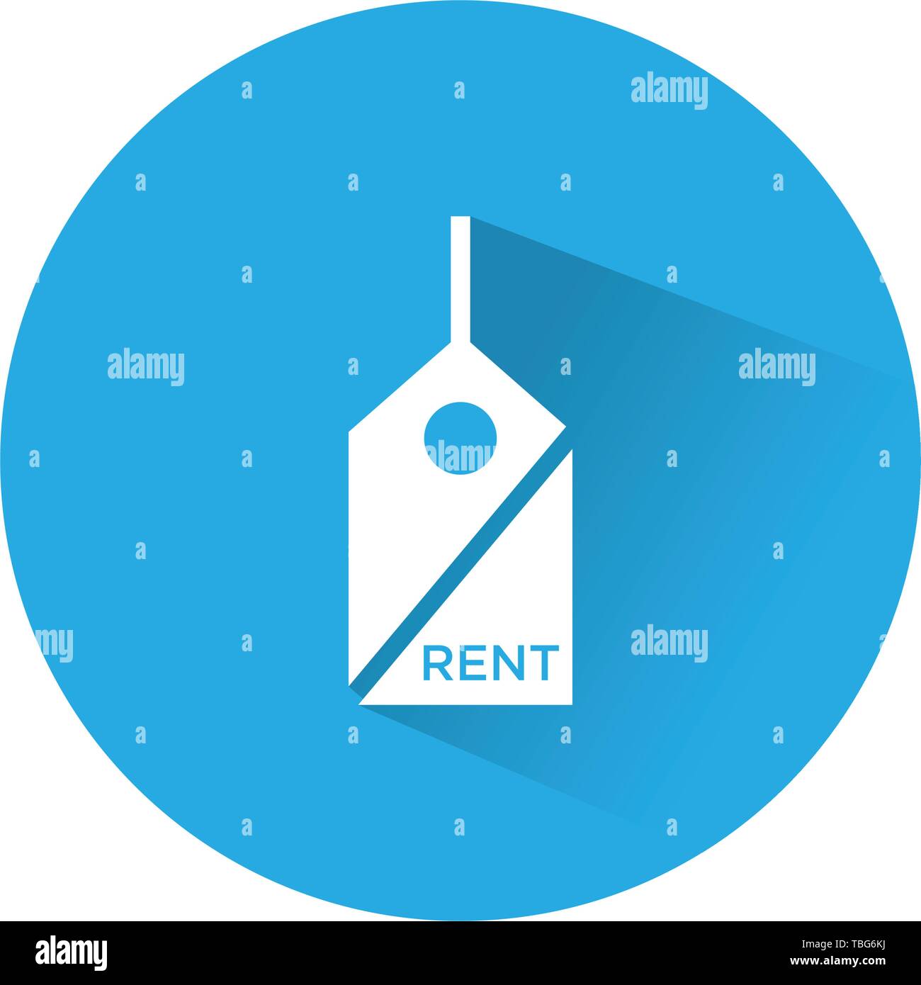 Rent sign flat icon vector Stock Vector Image & Art - Alamy