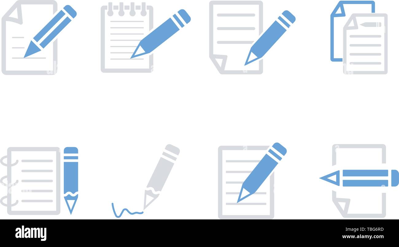 Notes icons Stock Vector Images - Alamy