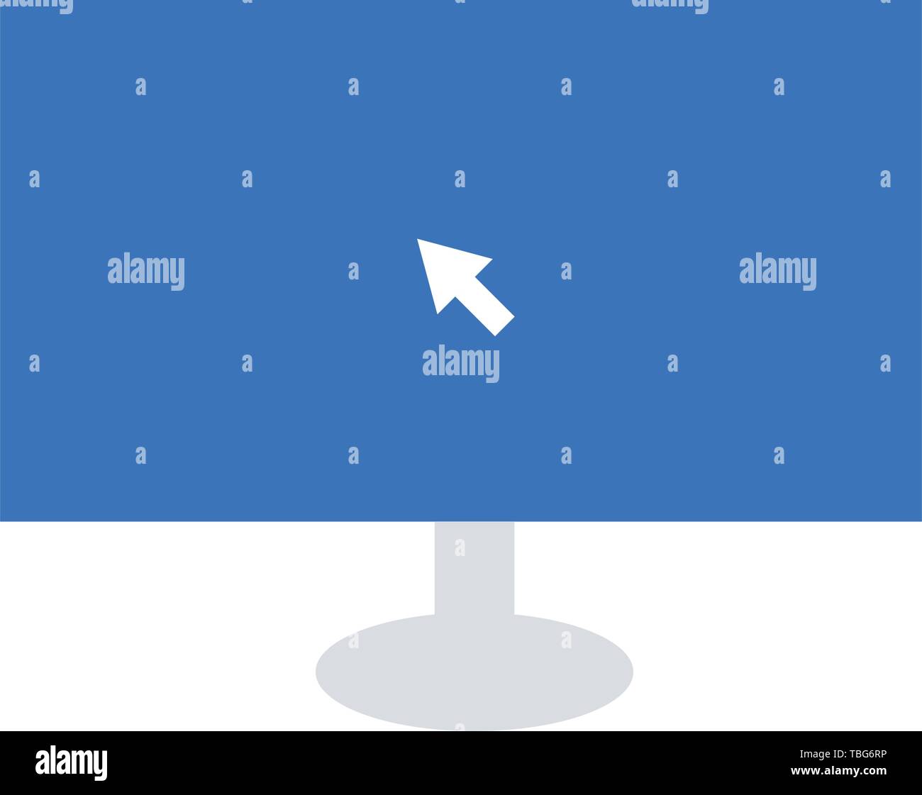 Computer Icon - Desktop sign vector Stock Vector Image & Art - Alamy