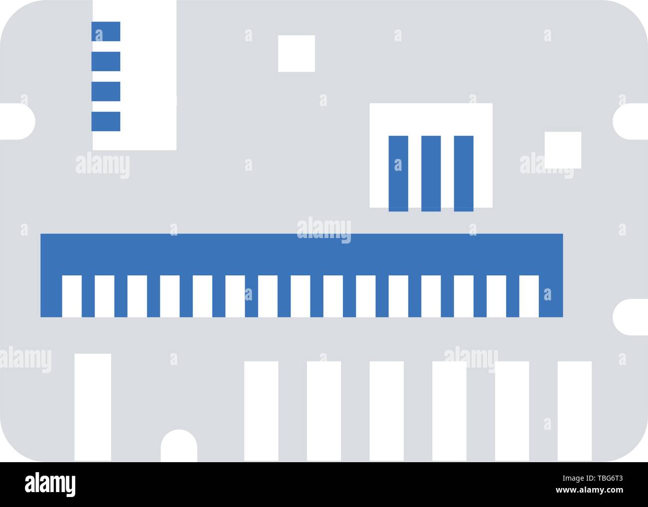 Computer motherboard icon - Processor sign Stock Vector Image & Art - Alamy