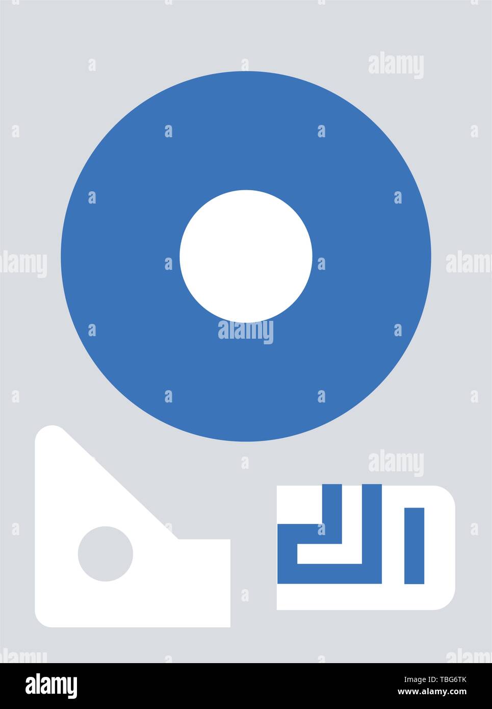 Computer hard disk icon - vector Stock Vector Image & Art - Alamy