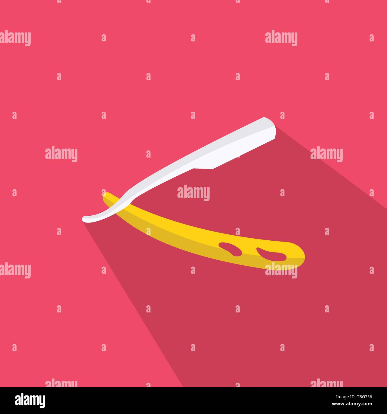 Razor flat icon - Razor colorful sign vector Stock Vector Image & Art ...