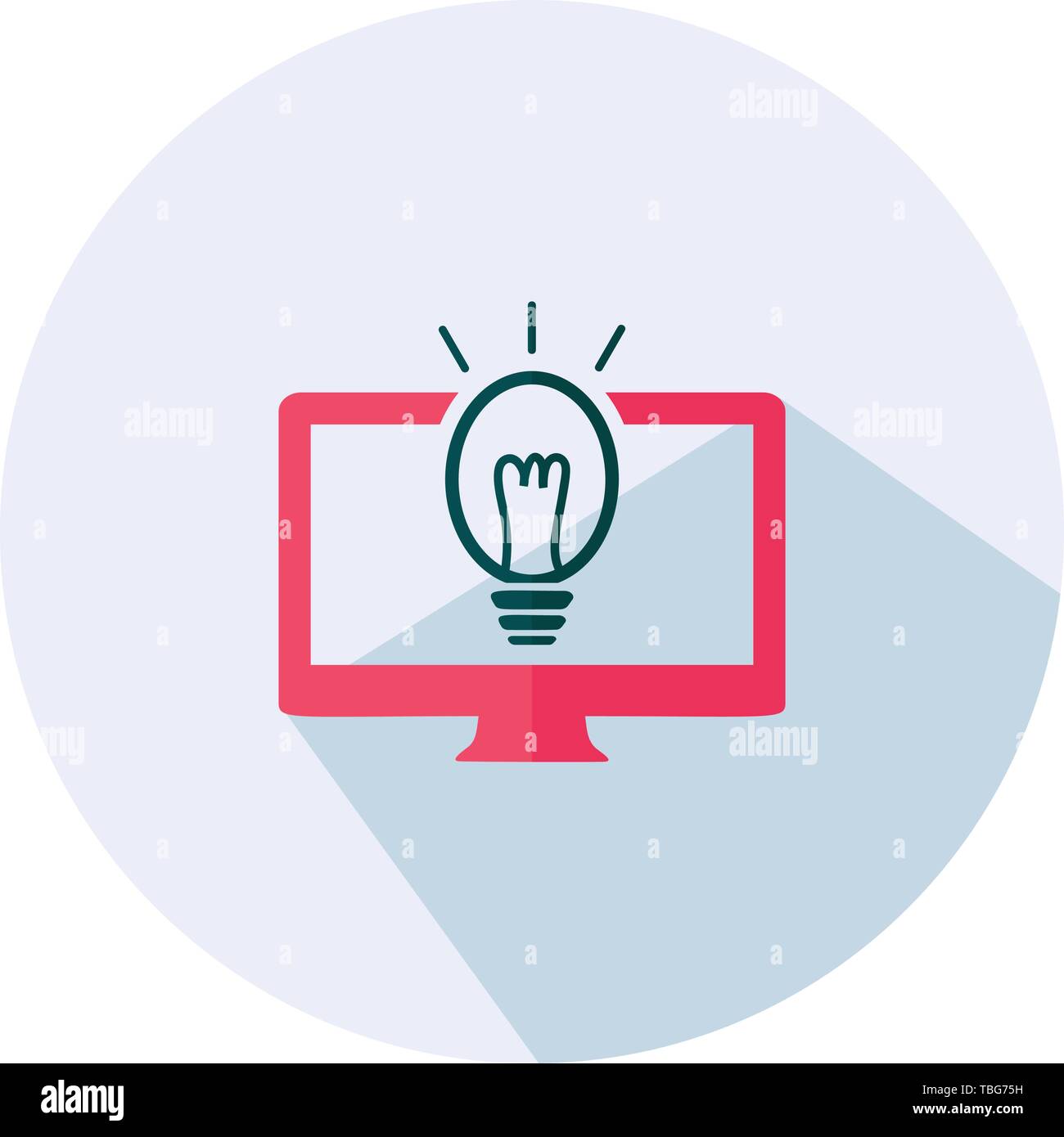Digital ideas icon - Flat vector Stock Vector Image & Art - Alamy