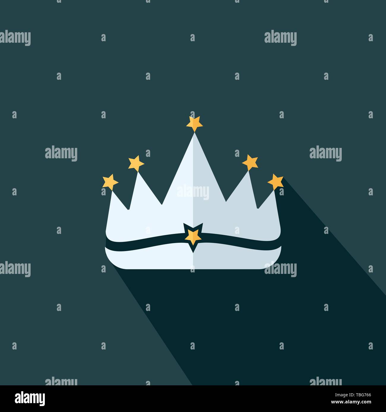 Crown queen flat style Stock Vector Images - Alamy