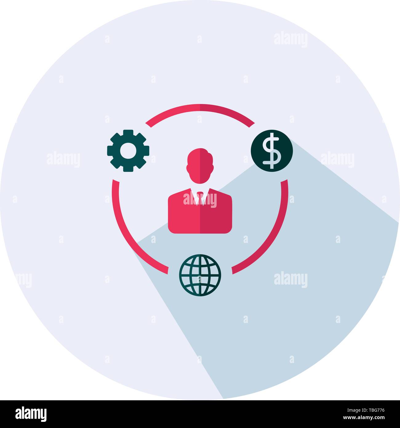 Business solution-international-finance icons vector - Flat ...