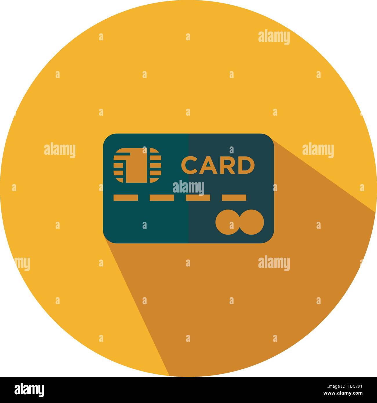 Vector credit card icon - Flat illustration Stock Vector Image & Art ...