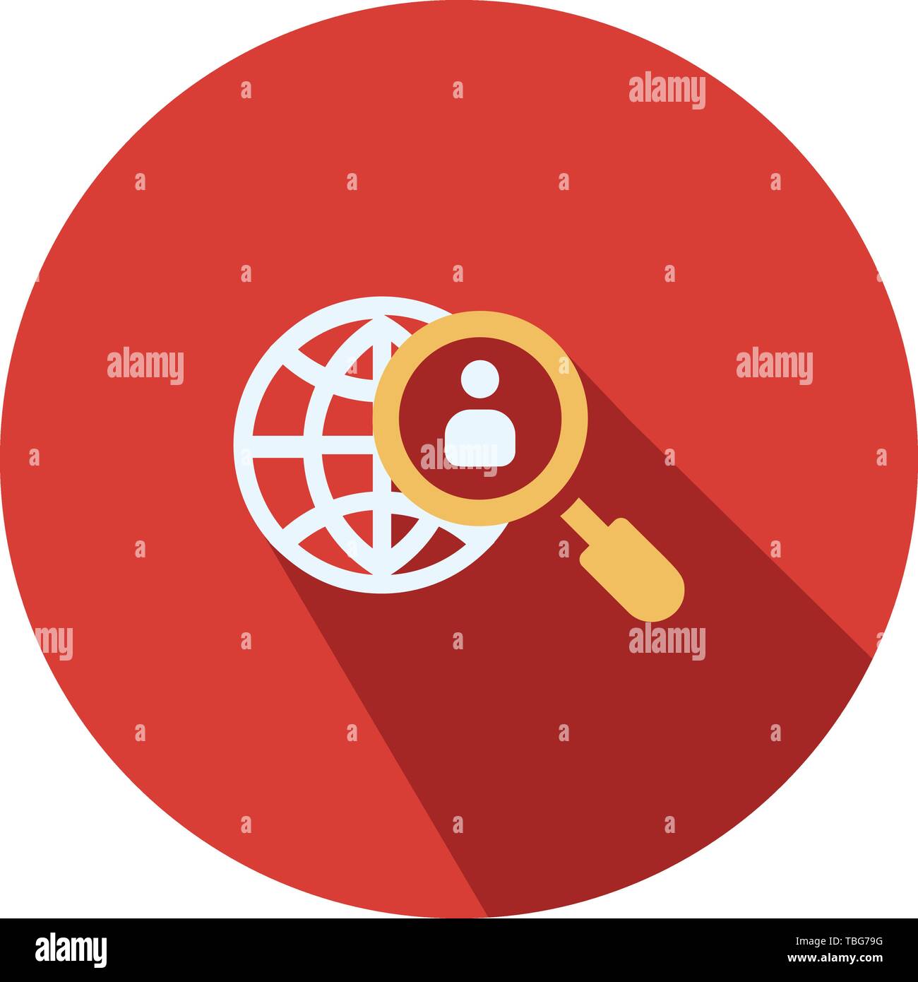 Human resources in world icon - Flat vector illustration Stock Vector ...