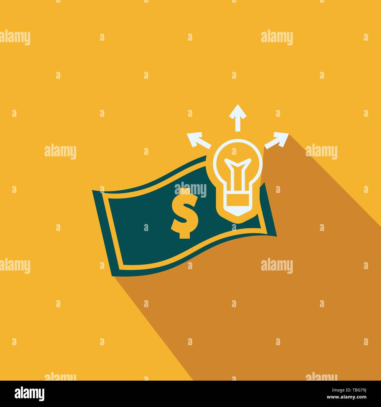 Money Making Ideas - Flat style design icon - vector illustration Stock ...