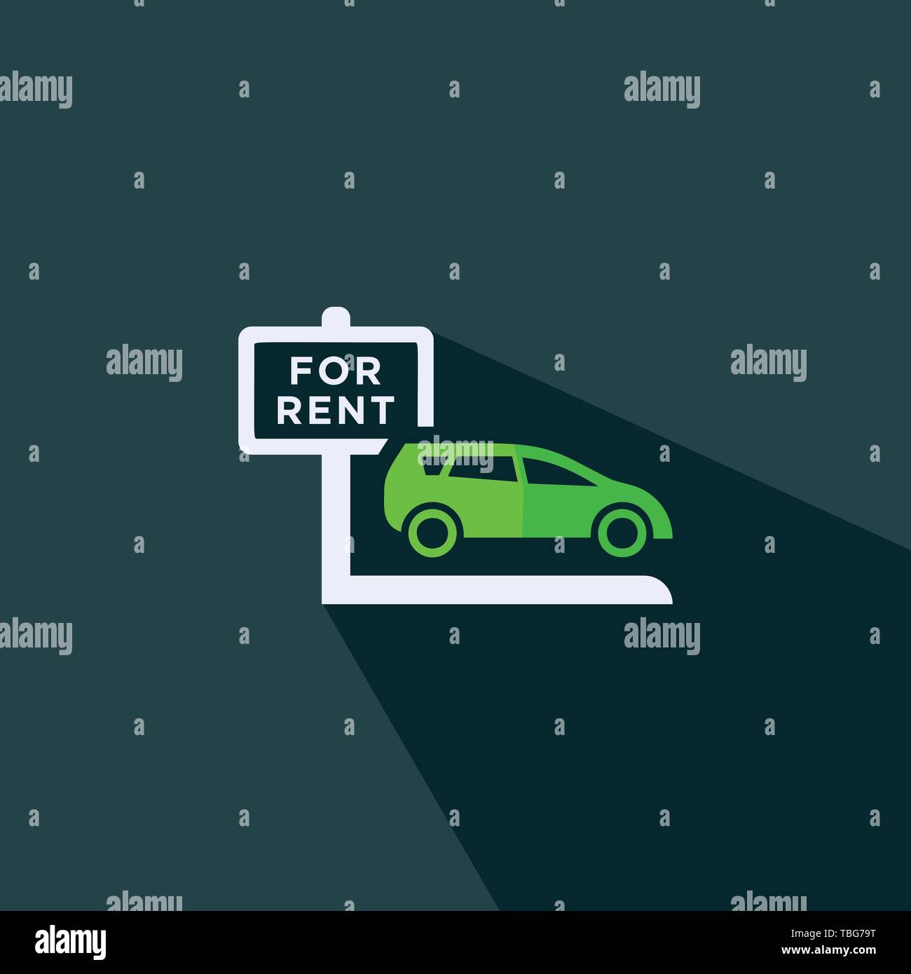 Rental car sign Stock Vector Images - Alamy