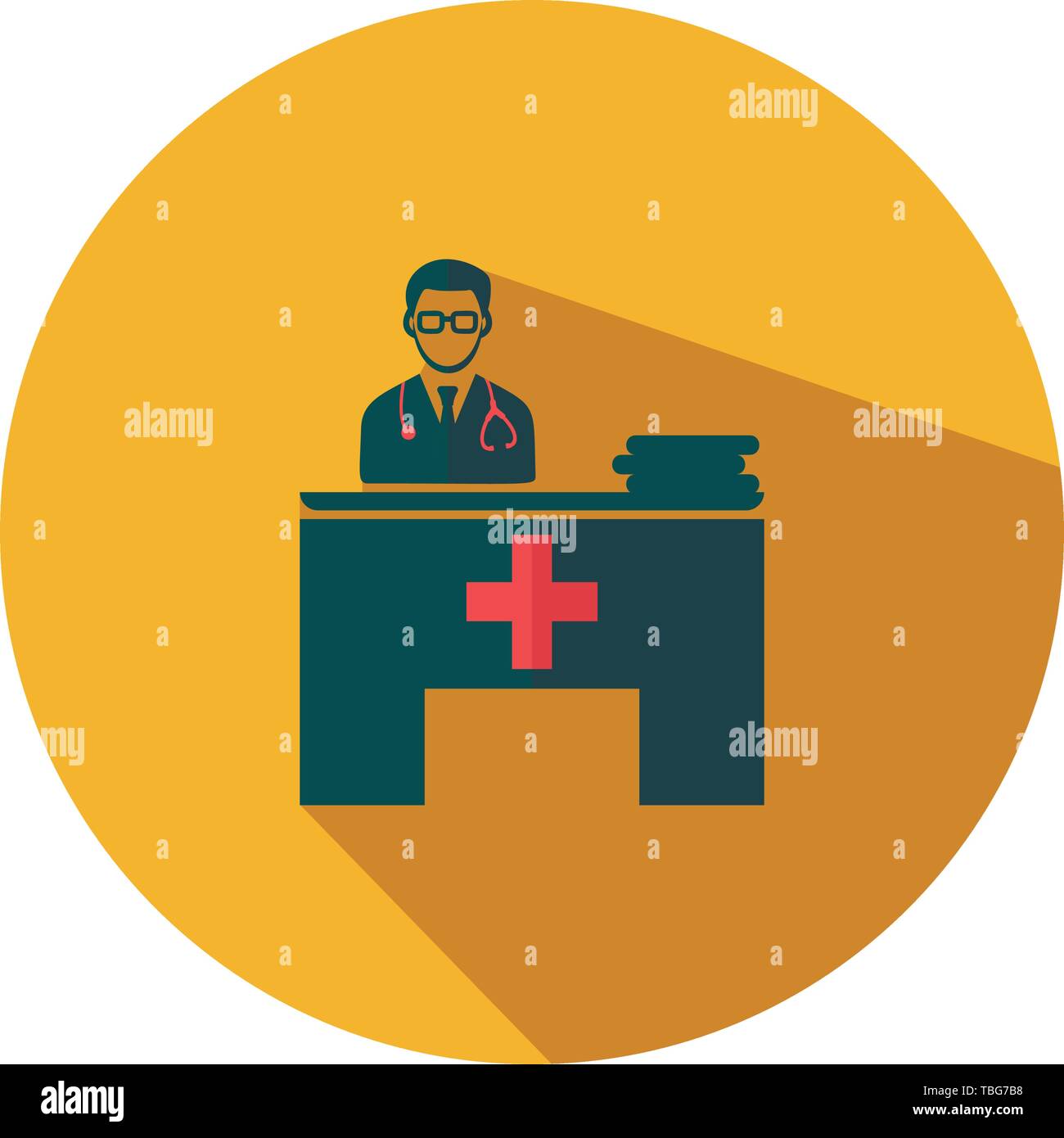 Hospital receptionist icon hi-res stock photography and images - Alamy